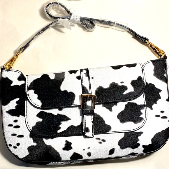 AKIRA | Bags | Cow Print Shoulder Bag | Poshmark
